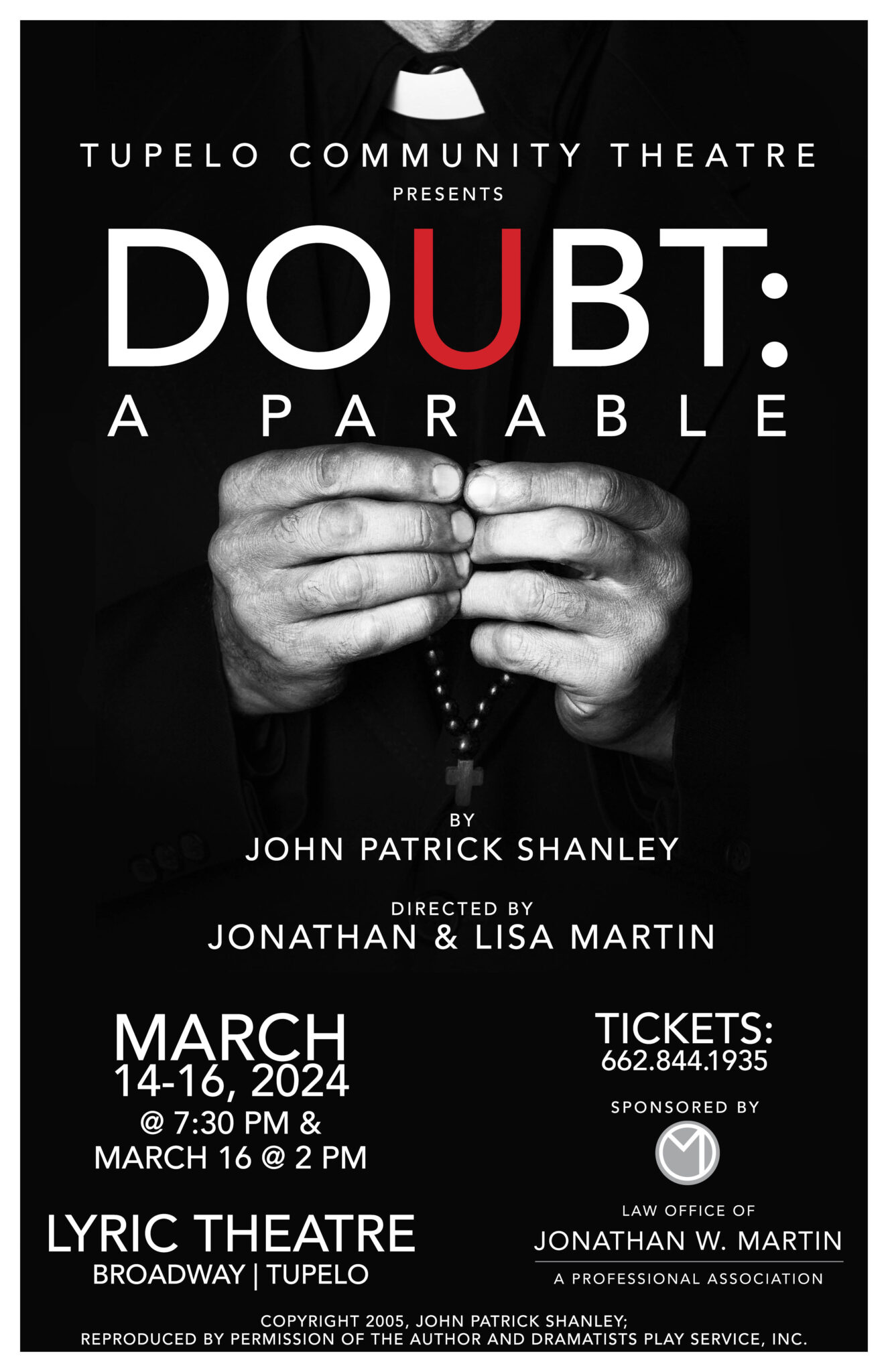 Upcoming Events - Tupelo Community Theatre